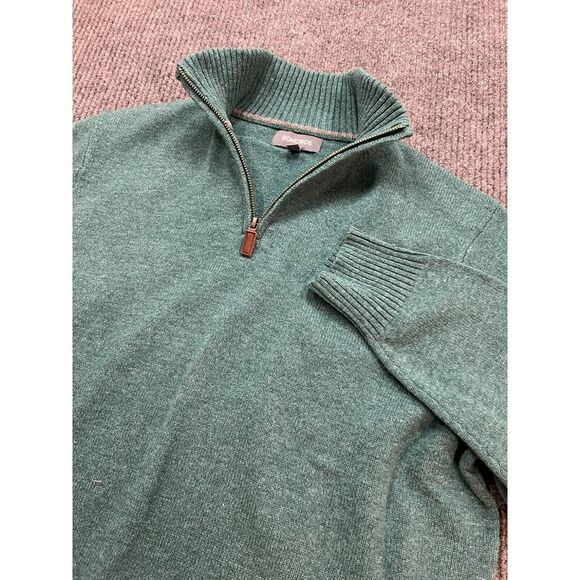 Bonobos | Sweaters | Bonobos Mens 4 Zip 10 Lambs Wool Green Sweater ...